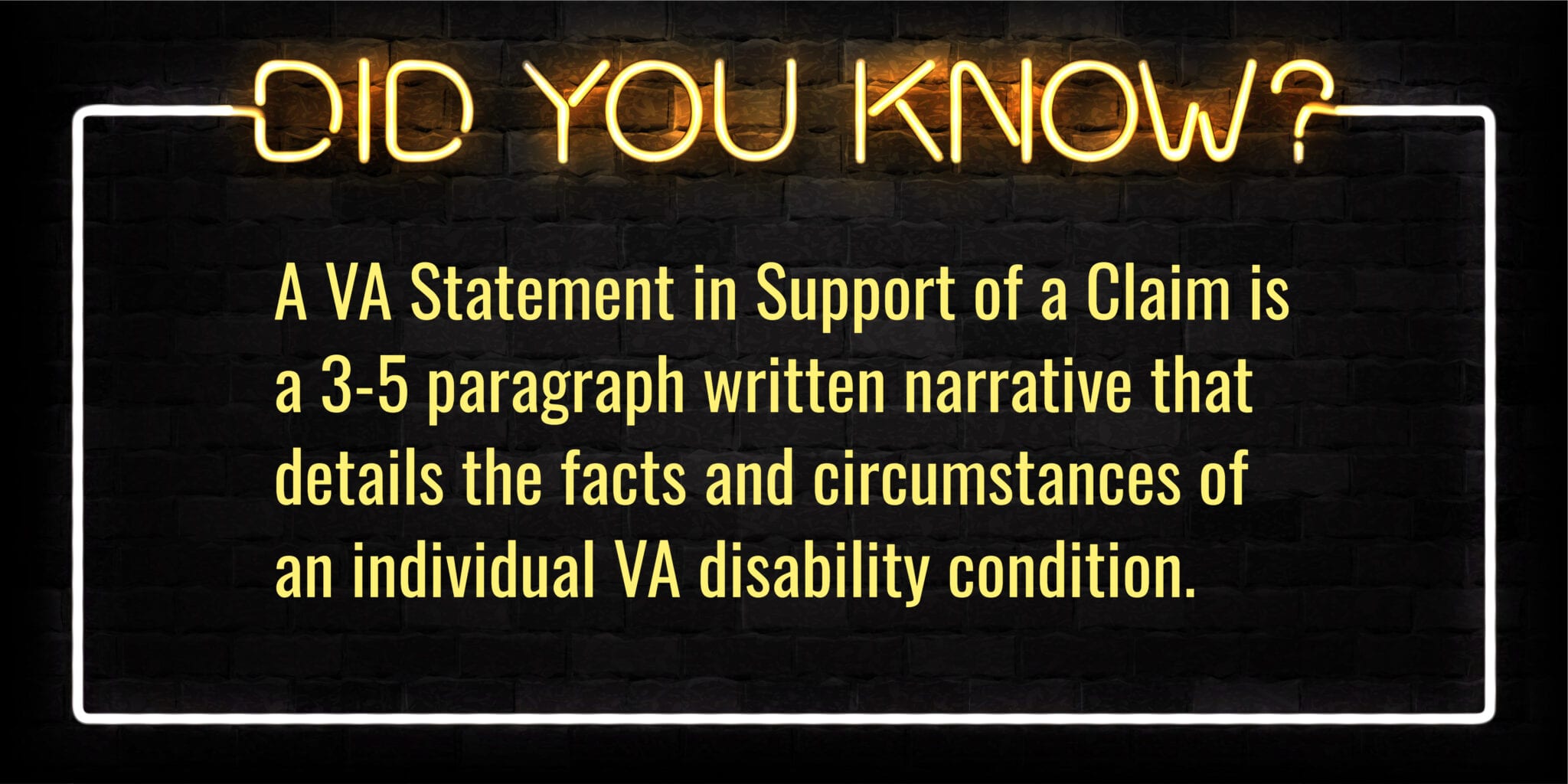VA Statement In Support Of Claim Example 4 Step Process 