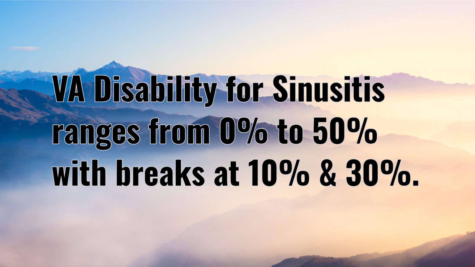 Sinusitis VA Ratings Guide (0%–50% Explained!)