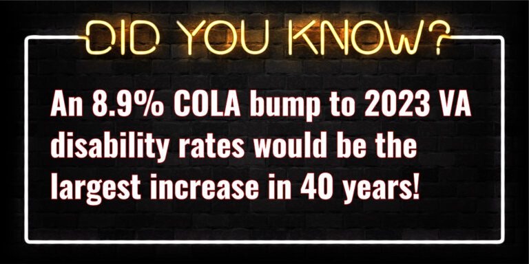 2023 VA Disability Rates (Projected): MASSIVE 8.9% COLA Increase Could ...