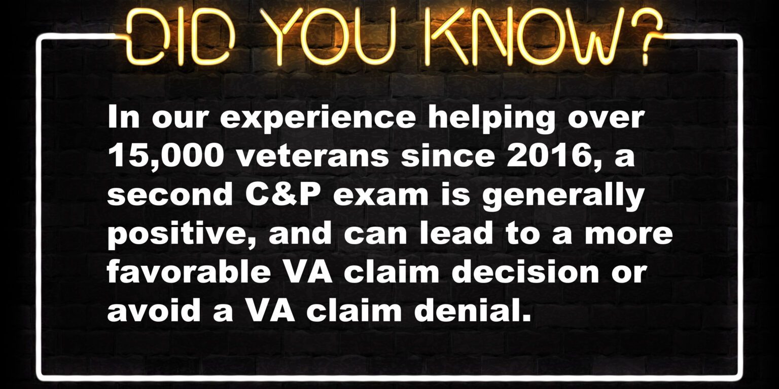 Is a Second C&P Exam a Good Sign? Here’s 3 Reasons Why the VA Ordered ...
