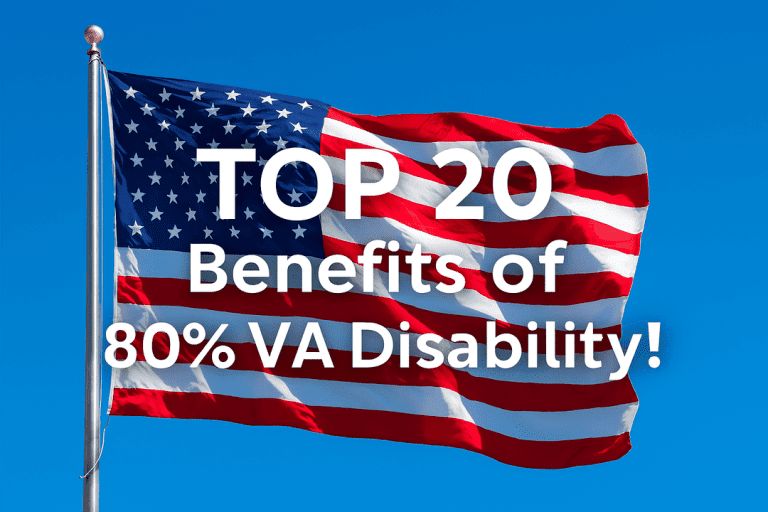 Top 20 Benefits of 80% VA Disability!